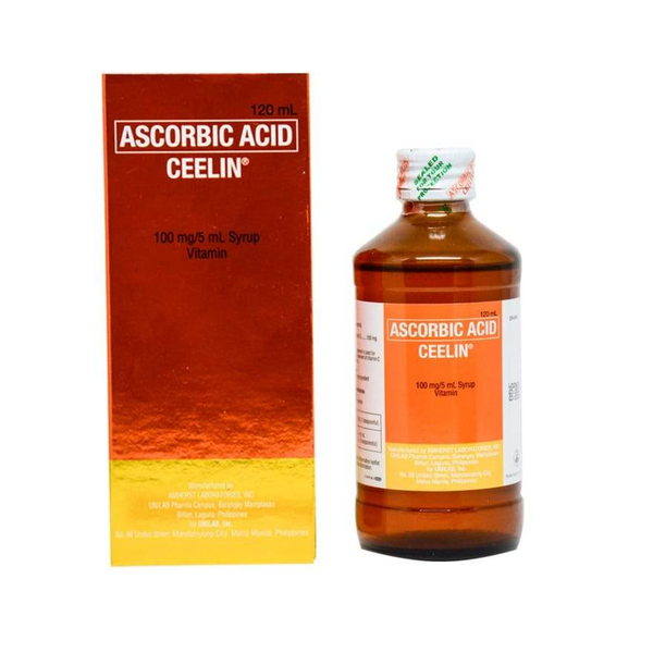 CEELIN Ascorbic Acid 100mg / 5mL Syrup 120mL price in the Philippines ...